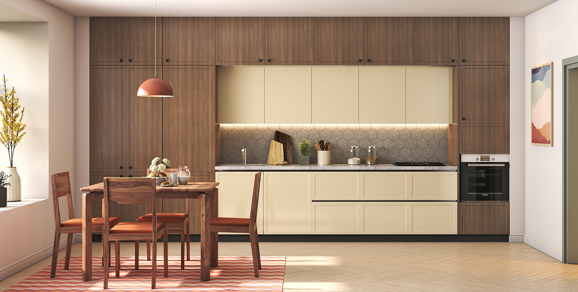 10 + Minimalistic Modern Straight Kitchen design for you kitchen - Urban Ladder